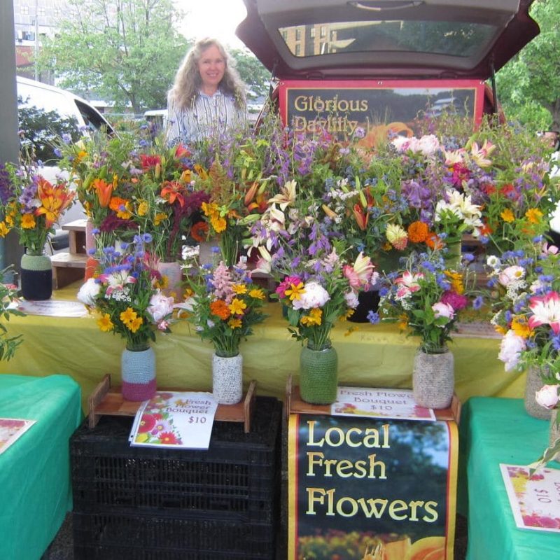 local fresh flower booth - Glorious Daylily Farm